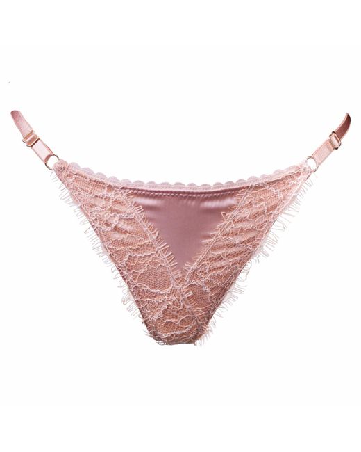 Noblesse Oblige Nude Luna String in Pink | Lyst