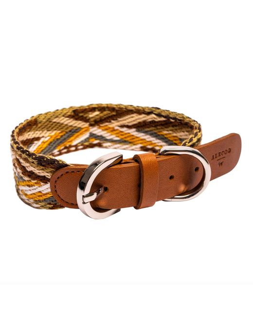 Alecoo Ethno Dog Collar Ananda Earth in Brown | Lyst UK