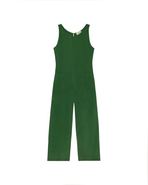 Thinking Mu Cupro Jumpsuit Adriana in Green | Lyst