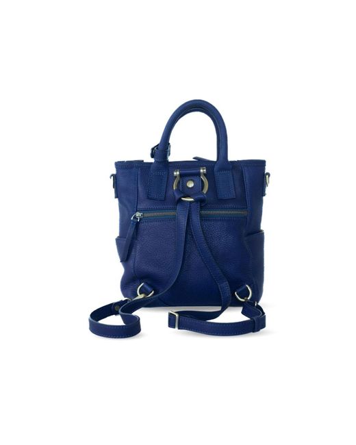 Sapahn Chloe Mini Convertible Backpack & Crossbody in Blue | Lyst