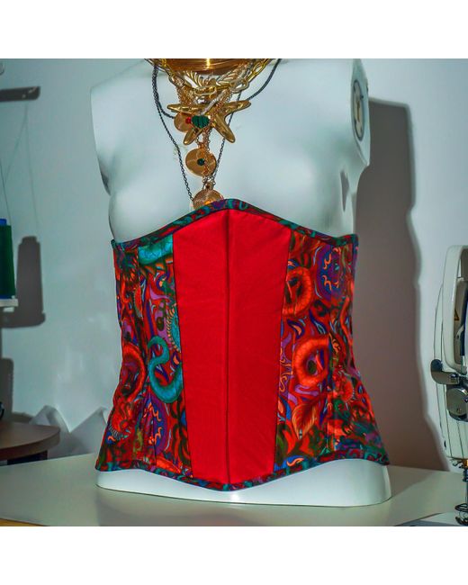 Janara Jones 'One Of A Kind Crimson Fantasy Corset in Red | Lyst