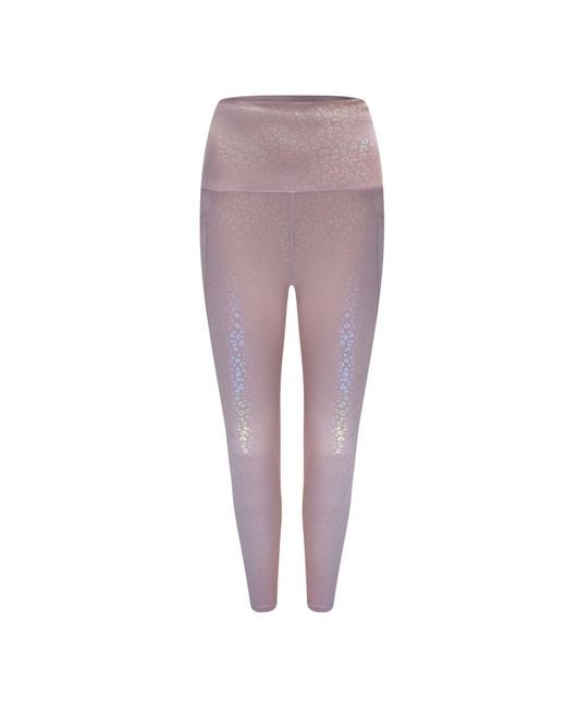 Pada The Bella, Embossed Iridescent Animal Print Knee Padded Leggings ...