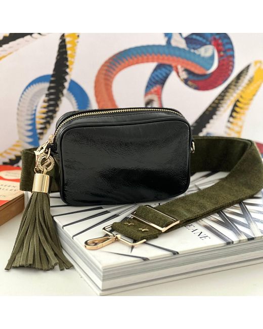 Meg & Bee Patent Mini Bag in Blue | Lyst