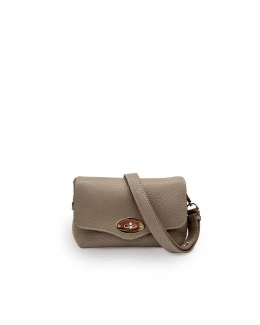 Apatchy London The Maddie Mushroom Leather Bag in Gray | Lyst