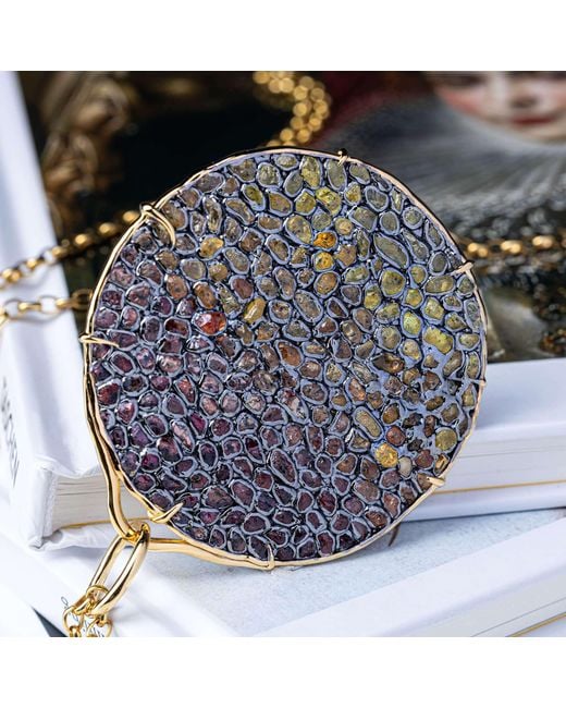 German Kabirski Tholos Singular Edition Disc Pendant With Rough ...