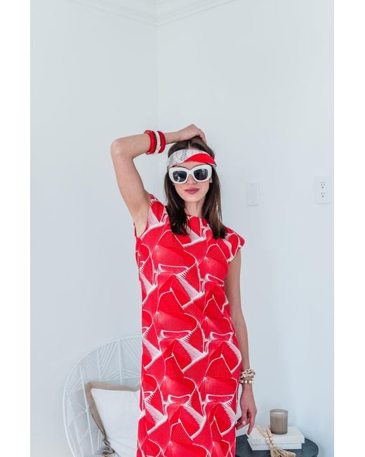 Jennafer Grace Sabrina Shift in Red | Lyst UK