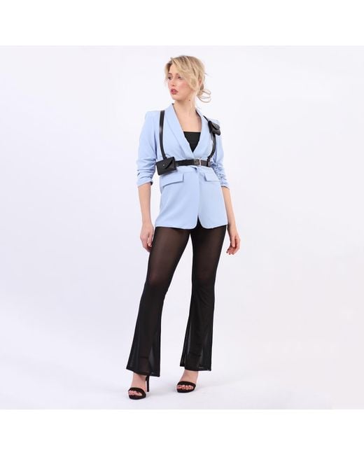 Haute Cuir Double Micro Bag Harness in Black | Lyst UK