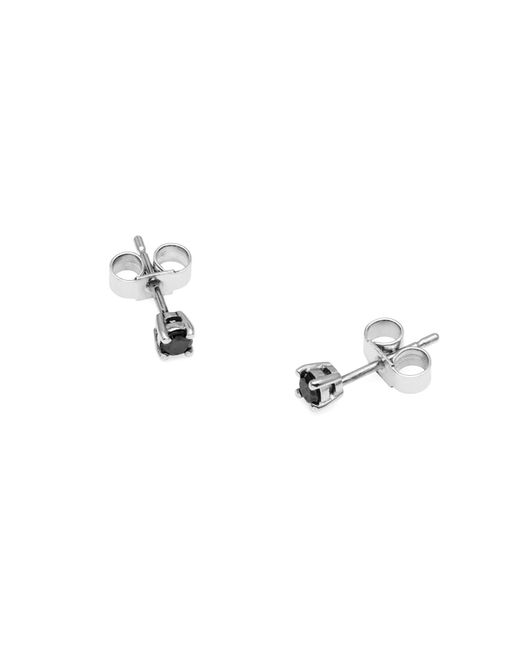 Myia Bonner 9k White Gold & Black Diamond Stud Earrings in Metallic - Lyst