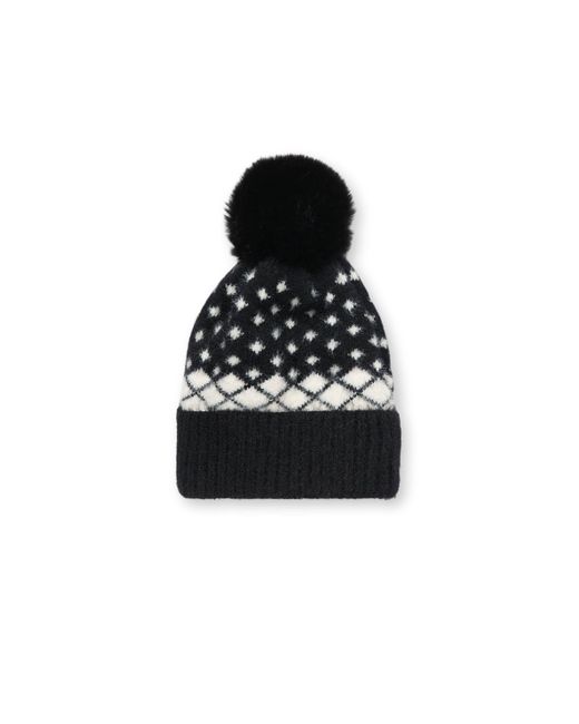 James Lakeland Monochrome Hat in Black | Lyst
