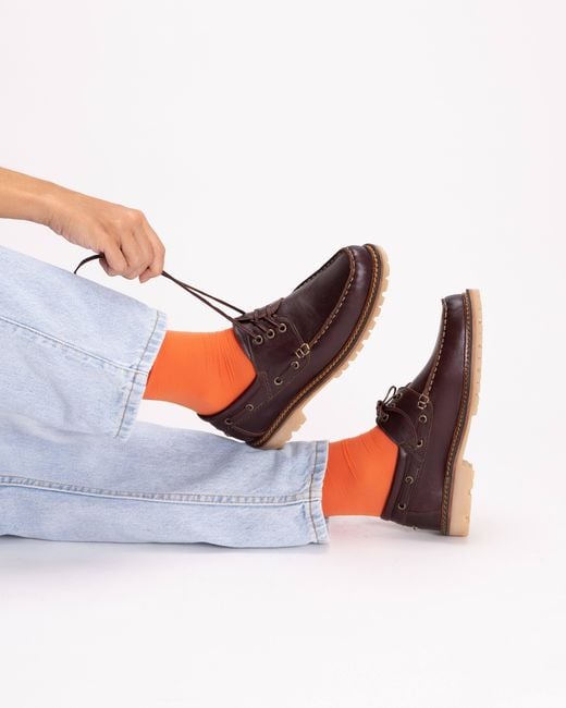 Mafalda Donatela Boat Shoes in Brown | Lyst UK