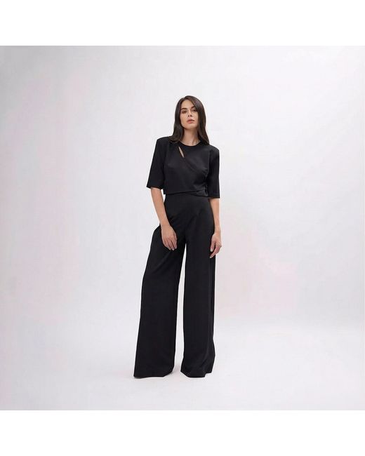 BLUZAT Set With Cut-Out Top And Palazzo Pants in Black | Lyst UK