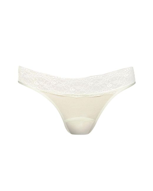 Zd - Zero Defects Neutrals Venus Mini Lace Brief – Sensuality With Soy Fiber in White | Lyst
