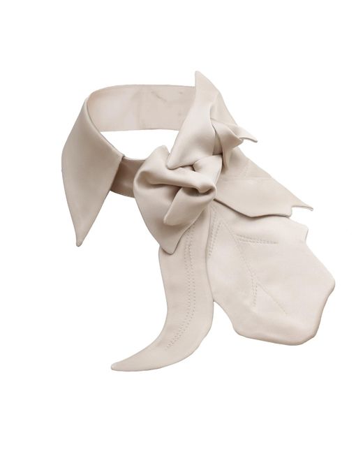 Julia Allert Neutrals Designer Neckwear in White | Lyst UK
