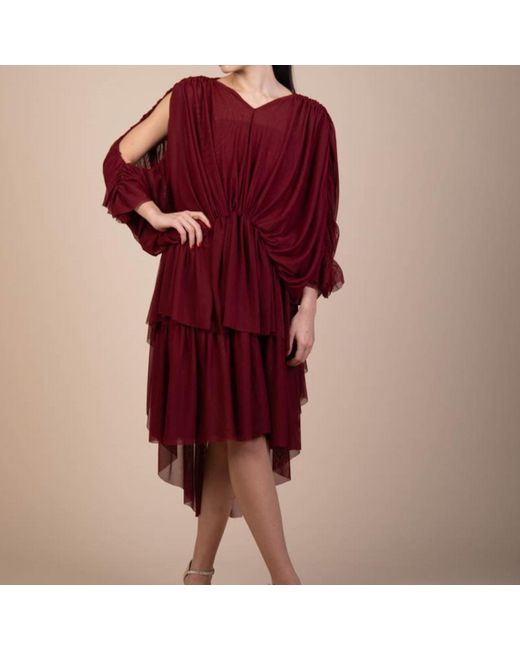 NUMBAT Verity Tulle Maxi Dress in Red | Lyst