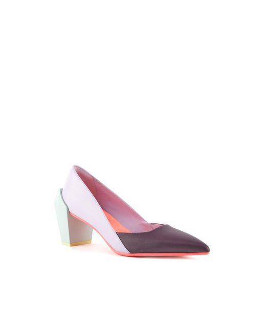United Nude Colorblock Leather Gem Pump Heels in Pink | Lyst