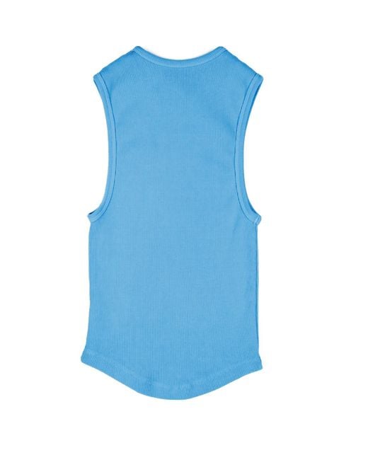 Ariko Wave Scallop Tank in Blue | Lyst