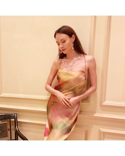 Farra Lace Agate With Sunflower Shell & Rhinestones Multi-Way Chain ...