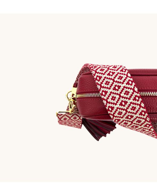 Apatchy London Cross-Stitch Strap in Red | Lyst