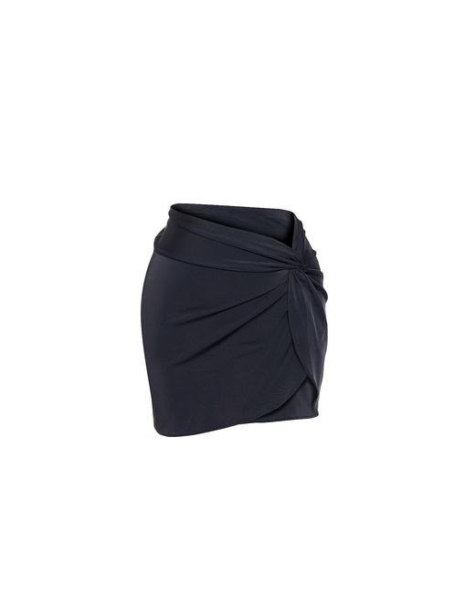 Selkie Nero Knot Pareo Skirt in Blue | Lyst UK