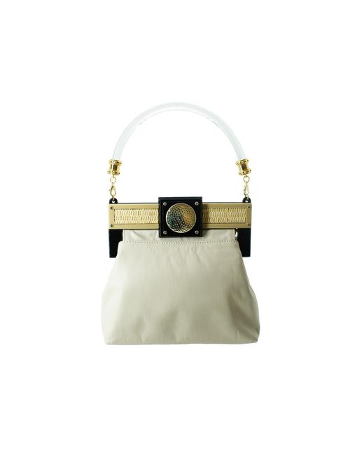 Gissa Bicalho Neutrals Handmade Acrylic Bag Dune in Green | Lyst UK
