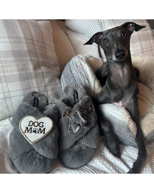 Laines London 'Classic Laines Slippers With Vinny The Italian Greyhound ...