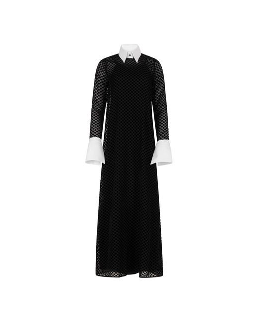 Clothes by Locker Room Layered Two-Tone Maxi Dress in Black | Lyst