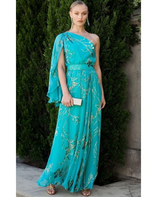 SACHA DRAKE Lorelei Maxi Dress in Green | Lyst UK