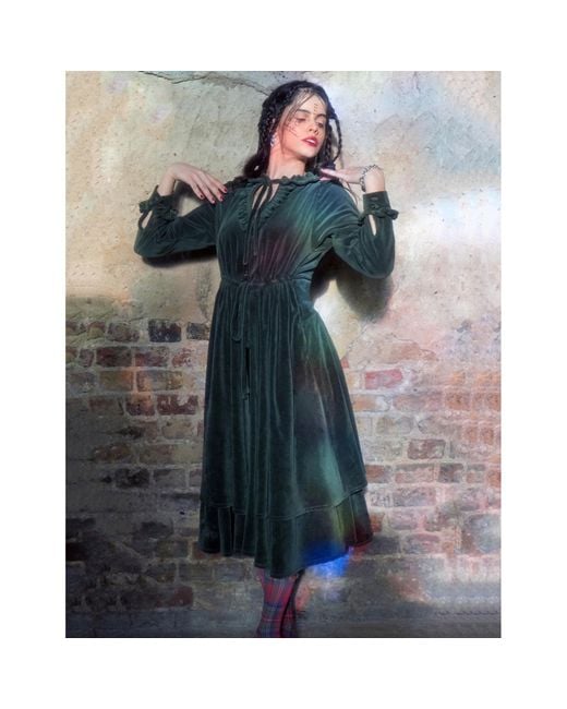 Solai Forest Nymph Dress in Green | Lyst