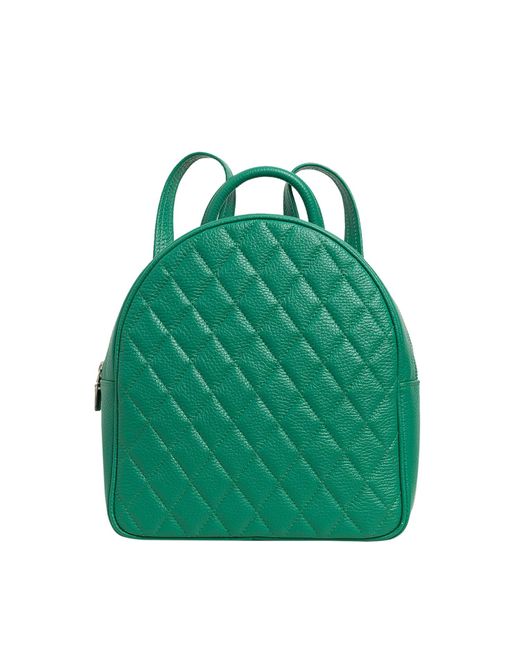 Laura Olaru Smiley Quilted Leather Backpack in Green | Lyst