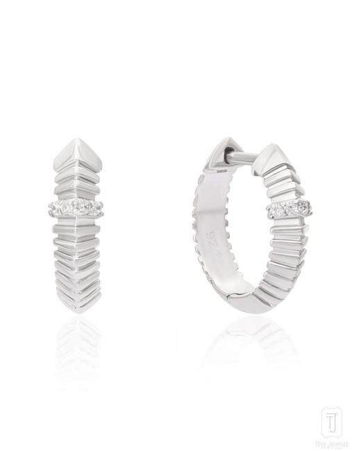 The Jewelz Neutrals Lunar Crest Huggies in White for Men | Lyst UK