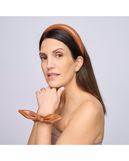 Miss Cicconi Liberty Scrunchy in Brown | Lyst