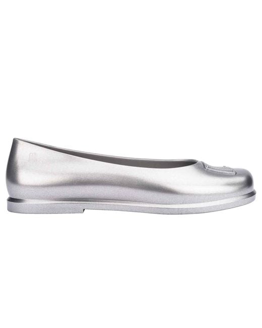Melissa Ruby X Marc Jacobs Ballet Style Flat in White | Lyst