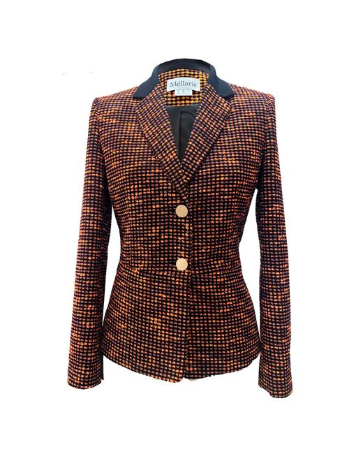 Mellaris Henley Jacket And Tweed in Brown | Lyst