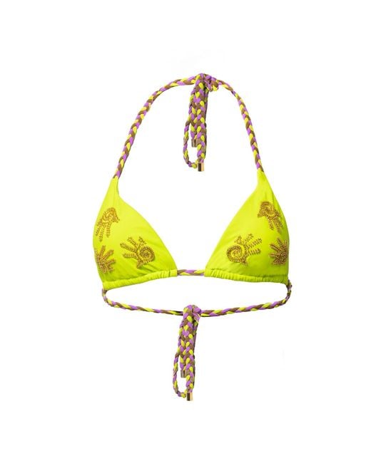 Raw Potential Sakari Bikini Top in Yellow | Lyst UK