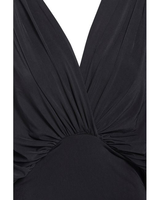 Sarvin Batwing Dress in Black | Lyst