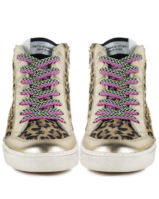 Keith Scarrott Shoes Neutrals Bruna Hi-Top Trainer in Brown | Lyst