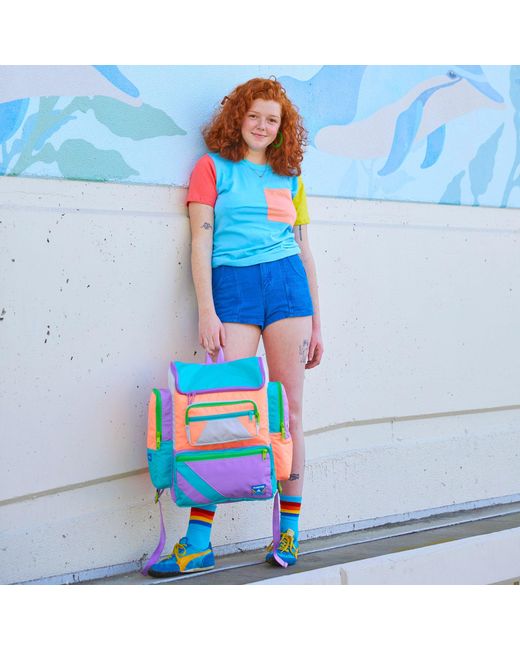 Mokuyobi Tippy Talk Alex Mega Backpack in Blue | Lyst