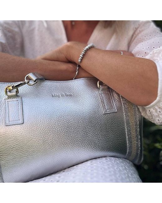 Meg & Bee London Mini Slouchy Tote Bag in Gray | Lyst