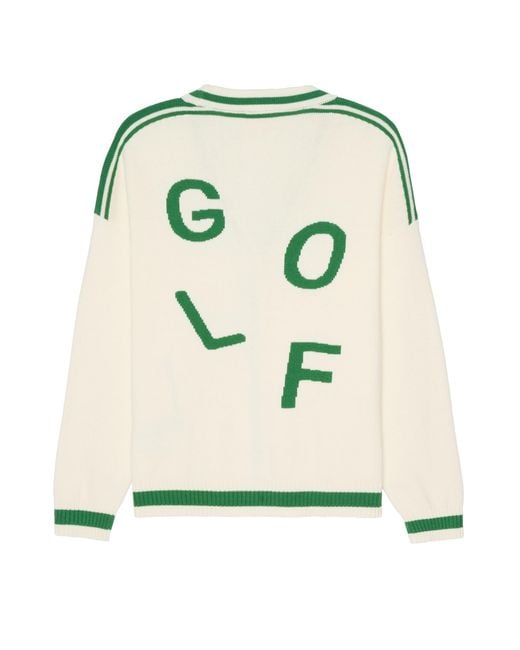 Ellsworth & Ivey Emily Varsity Cardigan in Green | Lyst