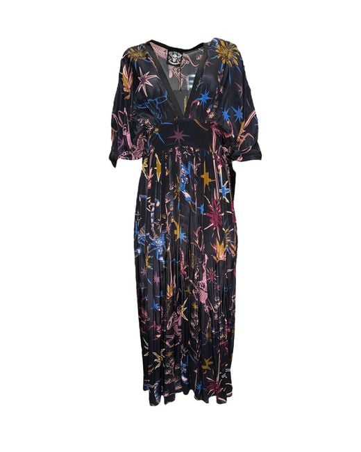 Any Old Iron Ghost Rider Kaftan Dress in Blue | Lyst UK