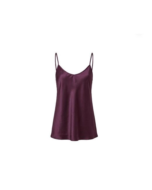 Janara Jones Beetroot Viscose Ivy Cami Top in Purple | Lyst UK
