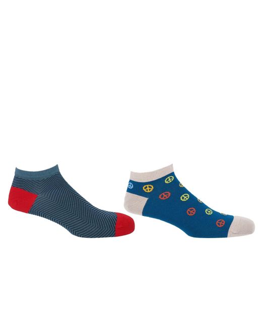Peper Harow - Made in England Peace & Lux Taylor Trainer Socks Bundle in Blue for Men | Lyst UK