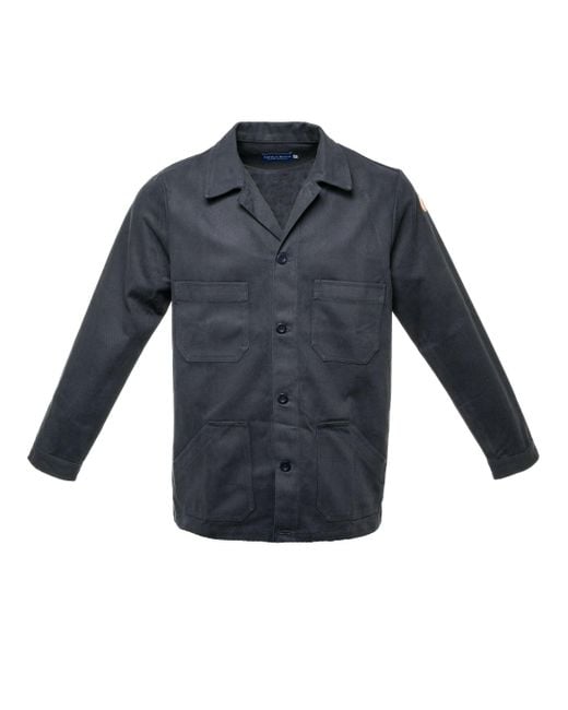 Arthur Beale Canvas Utility Jacket in Blue | Lyst