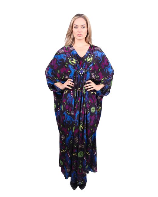 Any Old Iron Multicolored Cowgirls Are Forever Beaded Dress in Blue ...