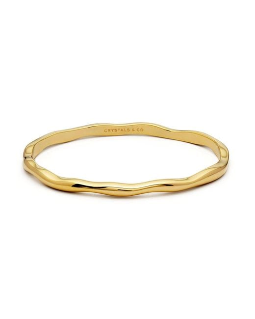 Crystals and Co Full Wave Bangle in Metallic | Lyst