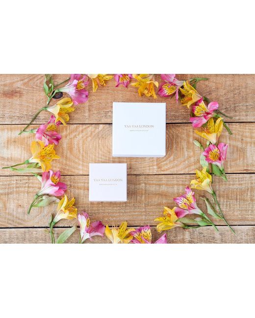 YAA YAA LONDON Colour Pop Lux Adjustable Ring in Blue | Lyst UK