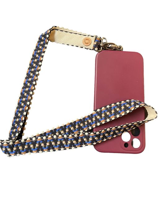 LARA MOTI Klein, Camel, And Zigzag Strap For Movile Phone in Blue | Lyst UK