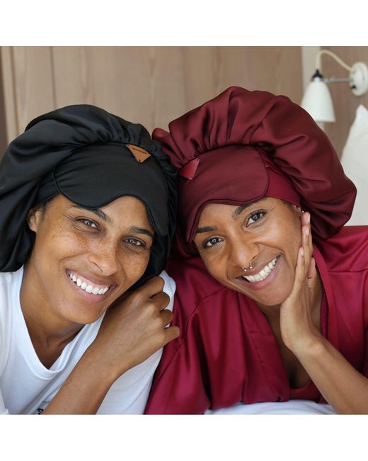St Cayman Ibonnet Rem Adjustable Satin Hair Bonnet Eye Mask With Gel ...