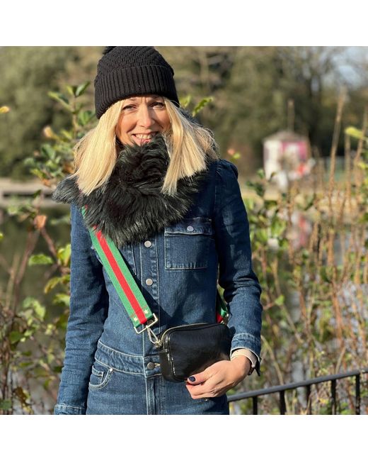 Meg & Bee Patent Mini Bag in Blue | Lyst