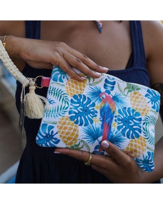 Suki Wang London Tropical Oasis Handbag in Blue | Lyst